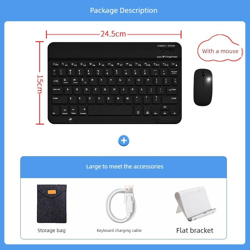 Gomi подходит для клавиатуры Bluetooth для планшета iPad Pro 11, портативной мини-клавиатуры Magic Keyboard 5 для Air