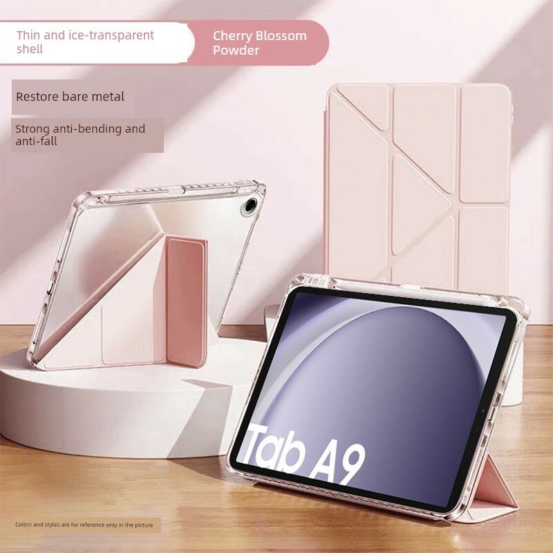 Чехол RuiBo для Samsung Tab A11, новый магнитный чехол A11+ с Y-образным сложением, прозрачный акриловый чехол для