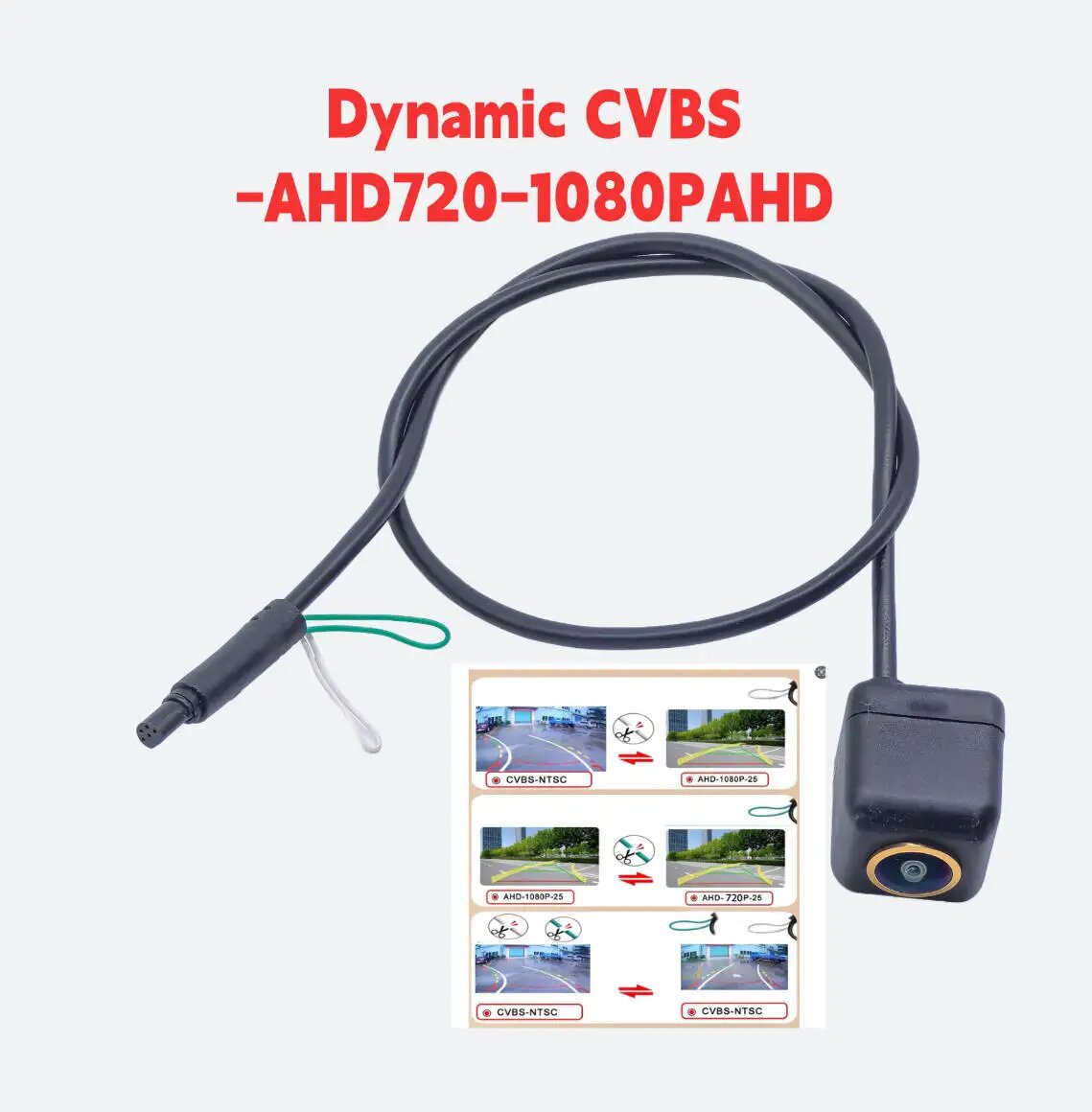 Автомобильная камера заднего вида AHD720-1080PAHD, 2 Switched