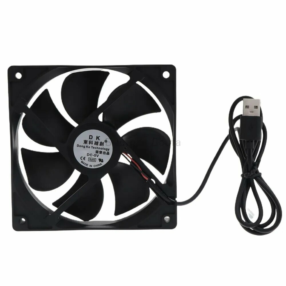 120x120x25 мм Вентилятор охлаждения процессора для DC 5V 2pin Бесшумный кулер Шасси радиатора настольного компьютера 1500 об/мин