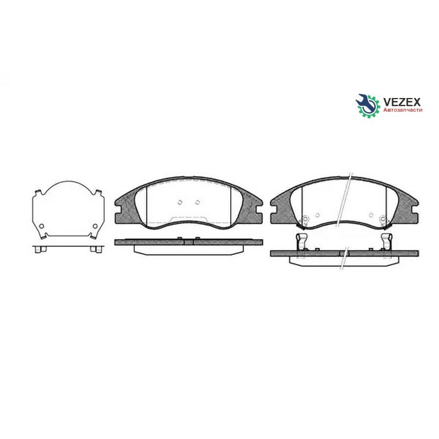 REMSA 113402 1134 02 FDB4014=223517 SBS ! колодки дисковые п.\ Kia Cerato 1.6i 16V/2.0i/CRDi 04>
