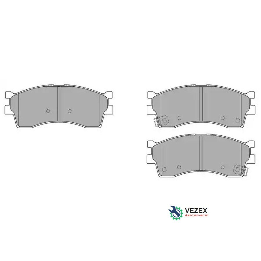 FREMAX FBP1547 колодки дисковые передние!\ KIA Rio SF 1.3/1.5 02-05