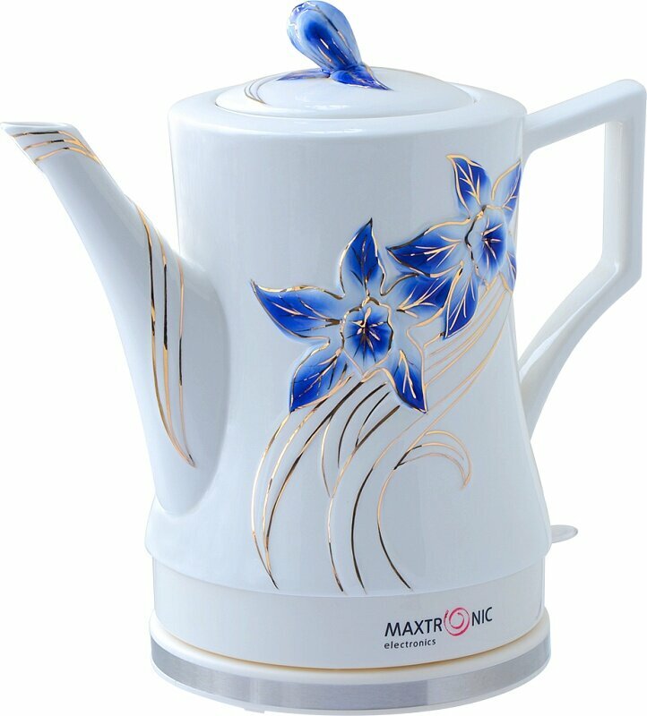 Чайник MAXTRONIC MAX-YD-2011 белый "Небесный вальс"