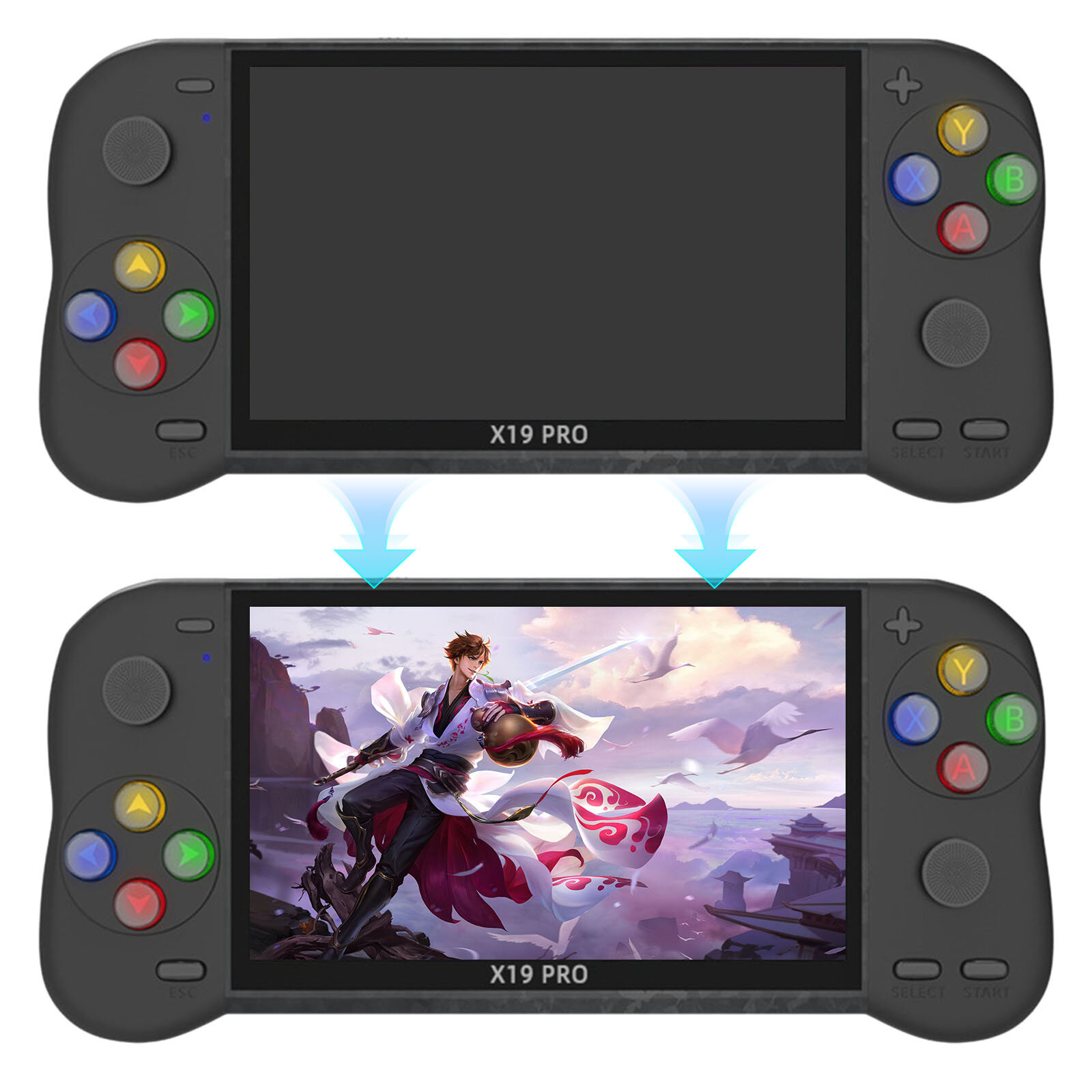 Портативная игровая консоль X19 PRO, 5,1 , более 2000 игр