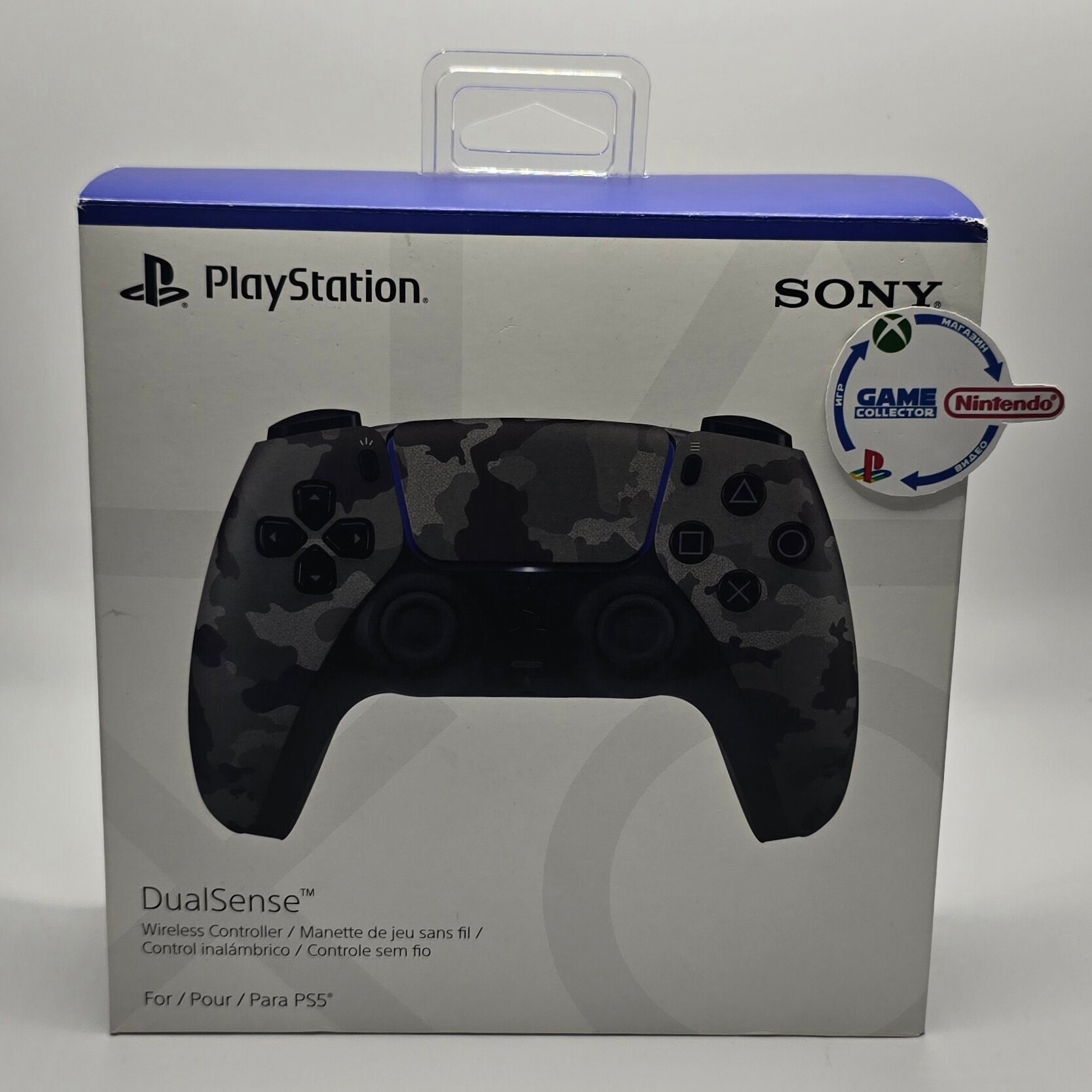 Геймпад DualSense Gray Camouflage (серый камуфляж) для Sony PlayStation 5