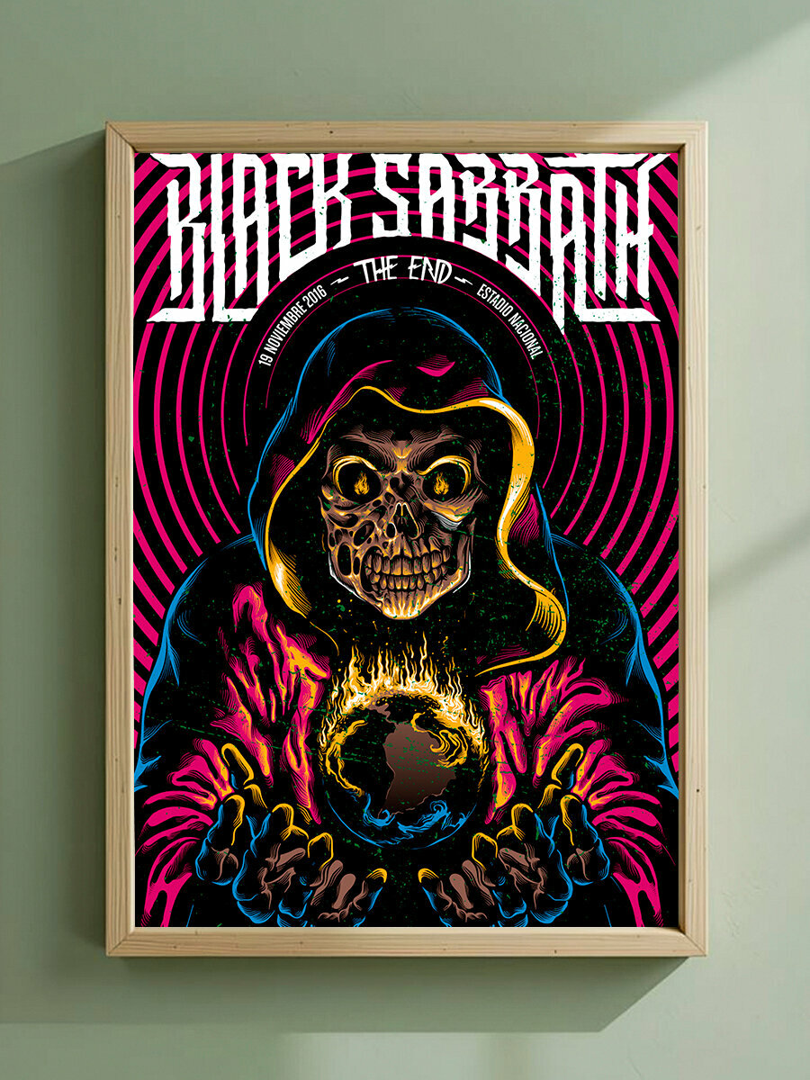 Постер, плакат на стену "Black Sabbath / Блэк Саббат Рок Группа" 42 см х 29,7 см (А3)