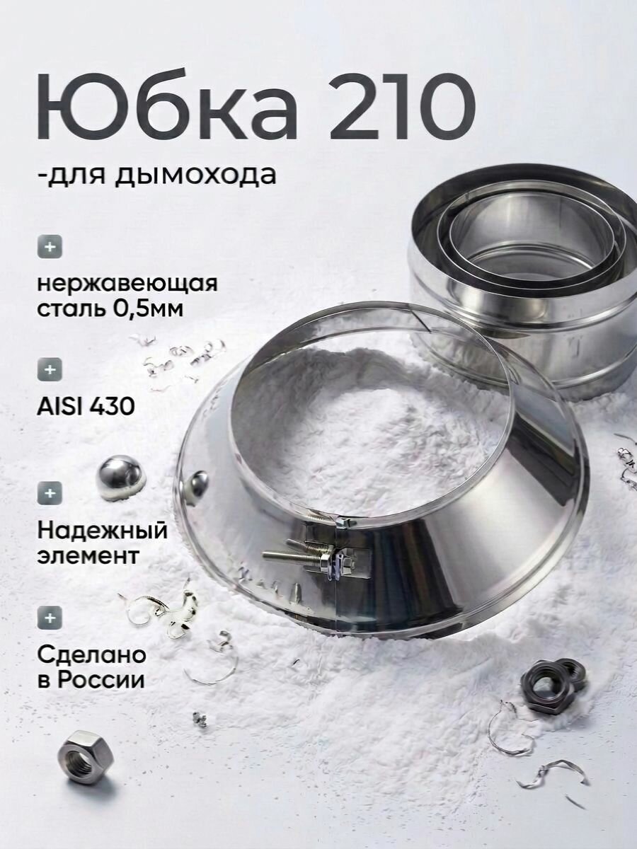 Юбка для дымохода 210 Ferrum