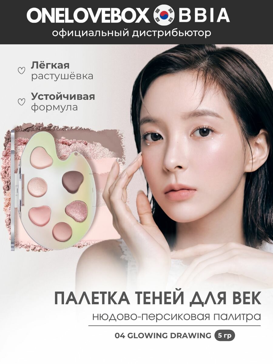 BBIA Last Eye Palette 04 GLOWING DRAWING - Палетка теней для век (5 гр)