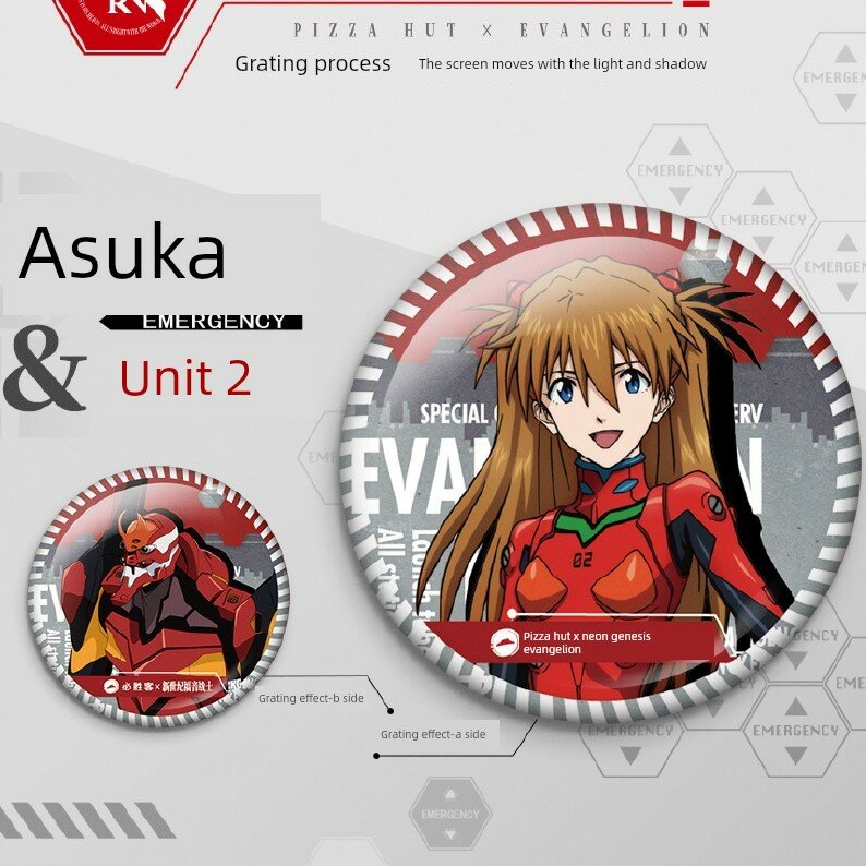 Фигурка Pizza Hut EVA Unit Zero Аянами Рей и Асуки, подвижная, модель для демонстрации, Neon Genesis Evangelion