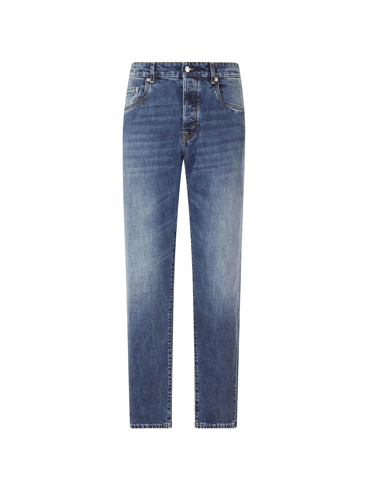 Джинсы Faded-effect straight-leg jeans 