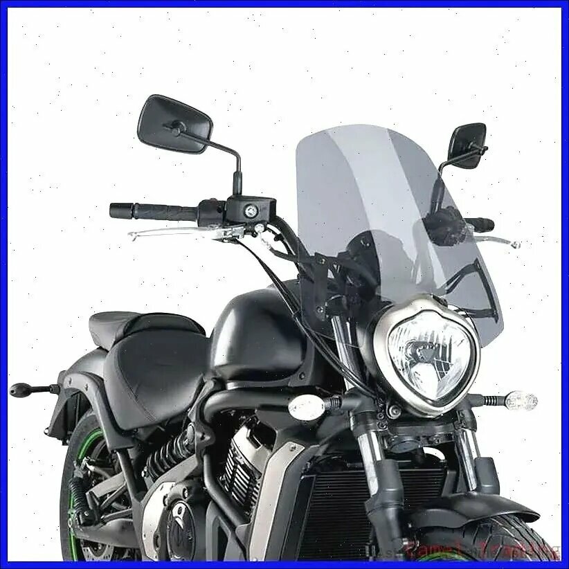 Увеличенное ветровое стекло (ветровик) для Kawasaki Vulcan S 650. Повышенный комфорт при езде, снижение ветровой нагрузки для туризма