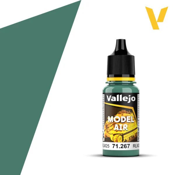 Краска Vallejo Model Air LIGHT GREEN RLM25 17мл. 71.267 акриловая