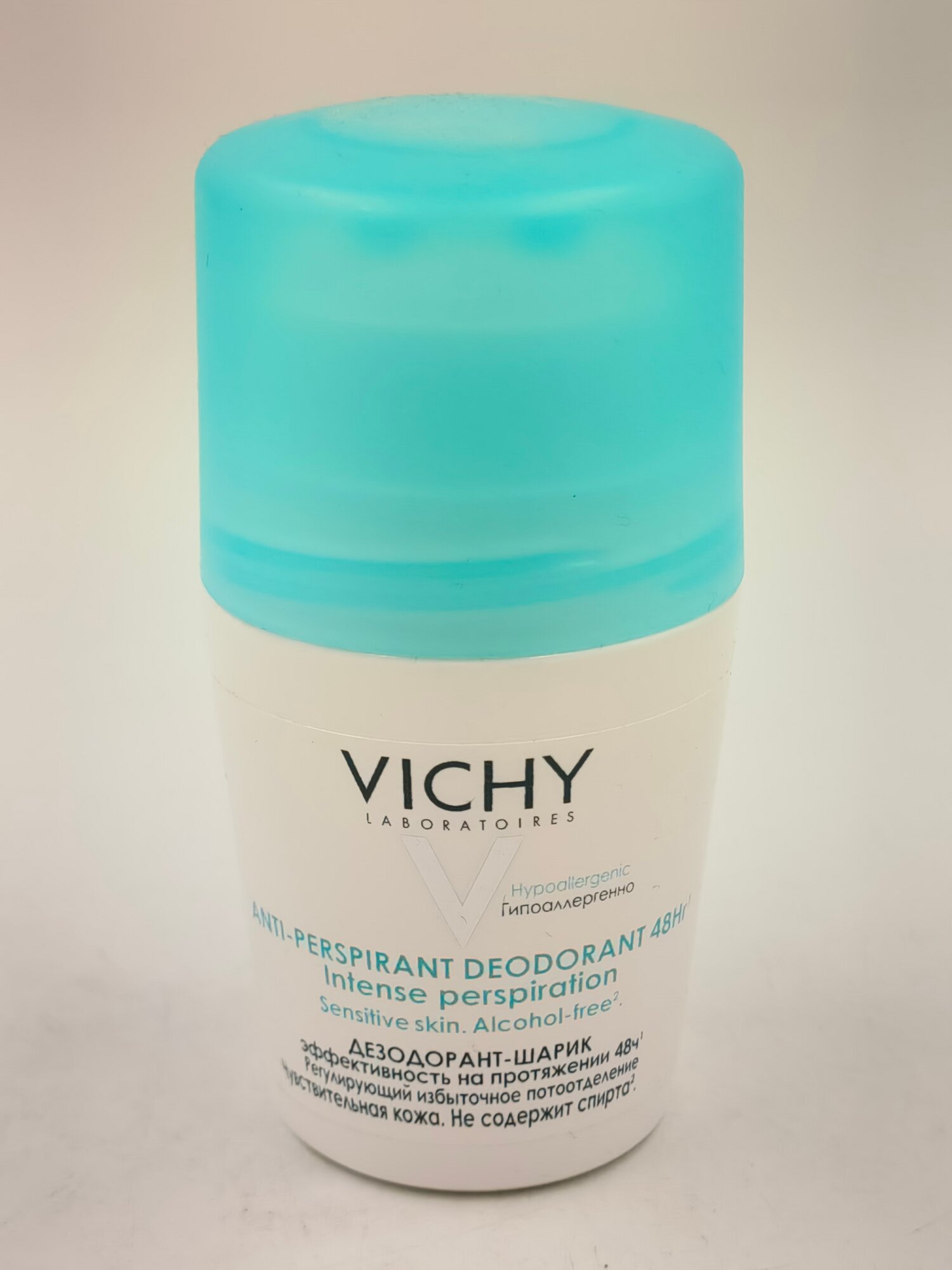 Vichy Роликовый антиперспирант 48H, без спирта, для чувствительной кожи, 50 мл (Франция)