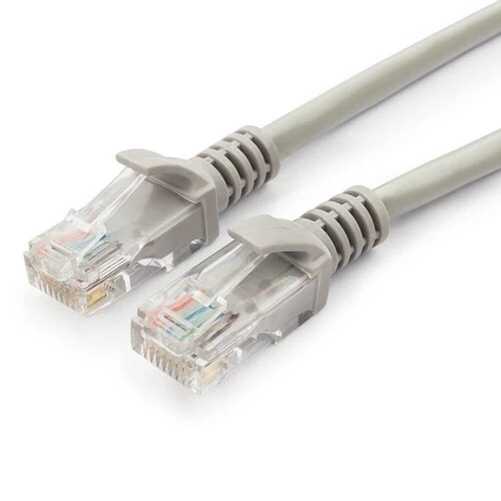 Патч-корд интернет кабель Gembird Комм шнур, UTP, кат 5e, 2м с RJ45 (серый) U/ UTP cat.5e 2 м Серый