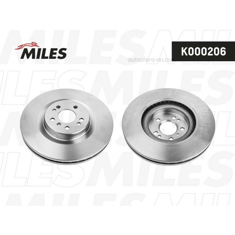 MILES K000206 Диск тормозной MB ML W164/GL X164/R W251 05- пер. вент. D 350мм.