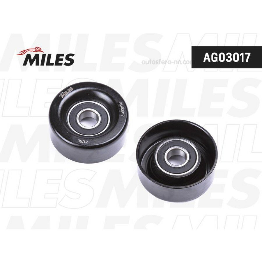 MILES AG03017 Ролик ремня приводного MAZDA 2/3 1.3-1.6 03- (GATES T36418) AG03017