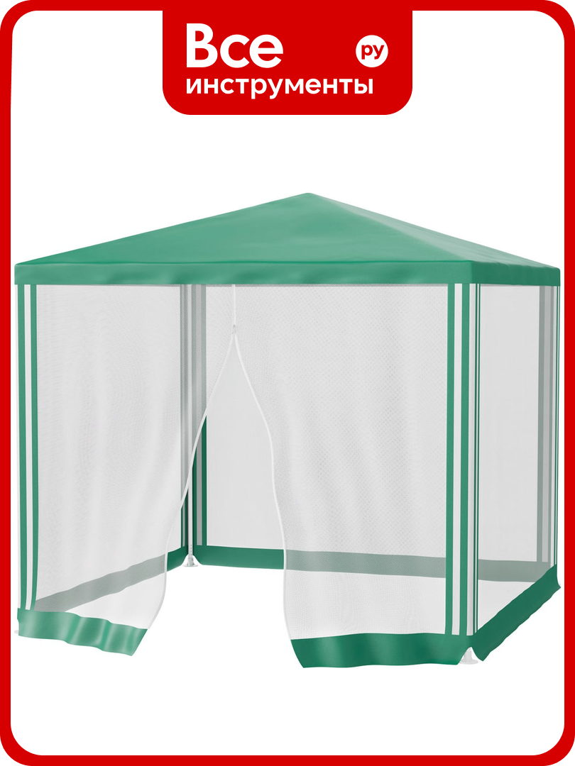 Садовый, PALISAD, тент с москитной сеткой PALISAD Camping 2.5х2.5/2.5 69520, 250 х 250, размером