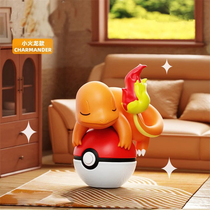 Charmander Pokemon фигурка в покеболе, оранжевый