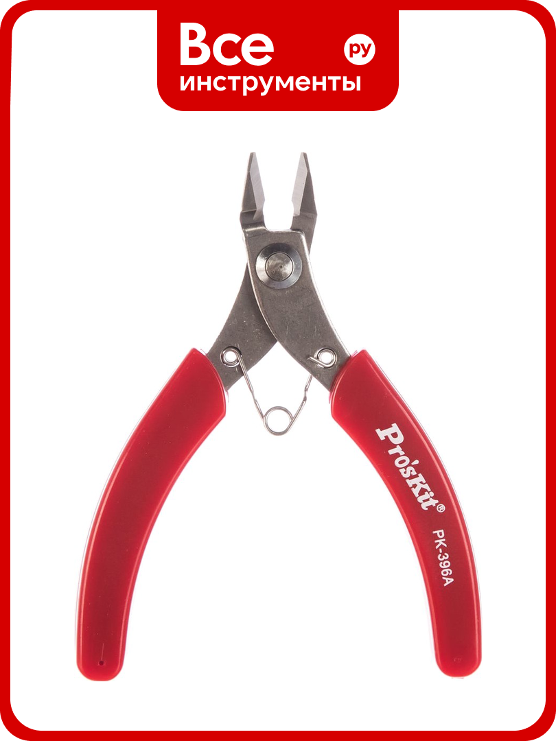 Кусачки Pro'sKit 1PK-396A 00153893 для медной проволоки боковые нержавеющая сталь с пластиковыми рукоятками