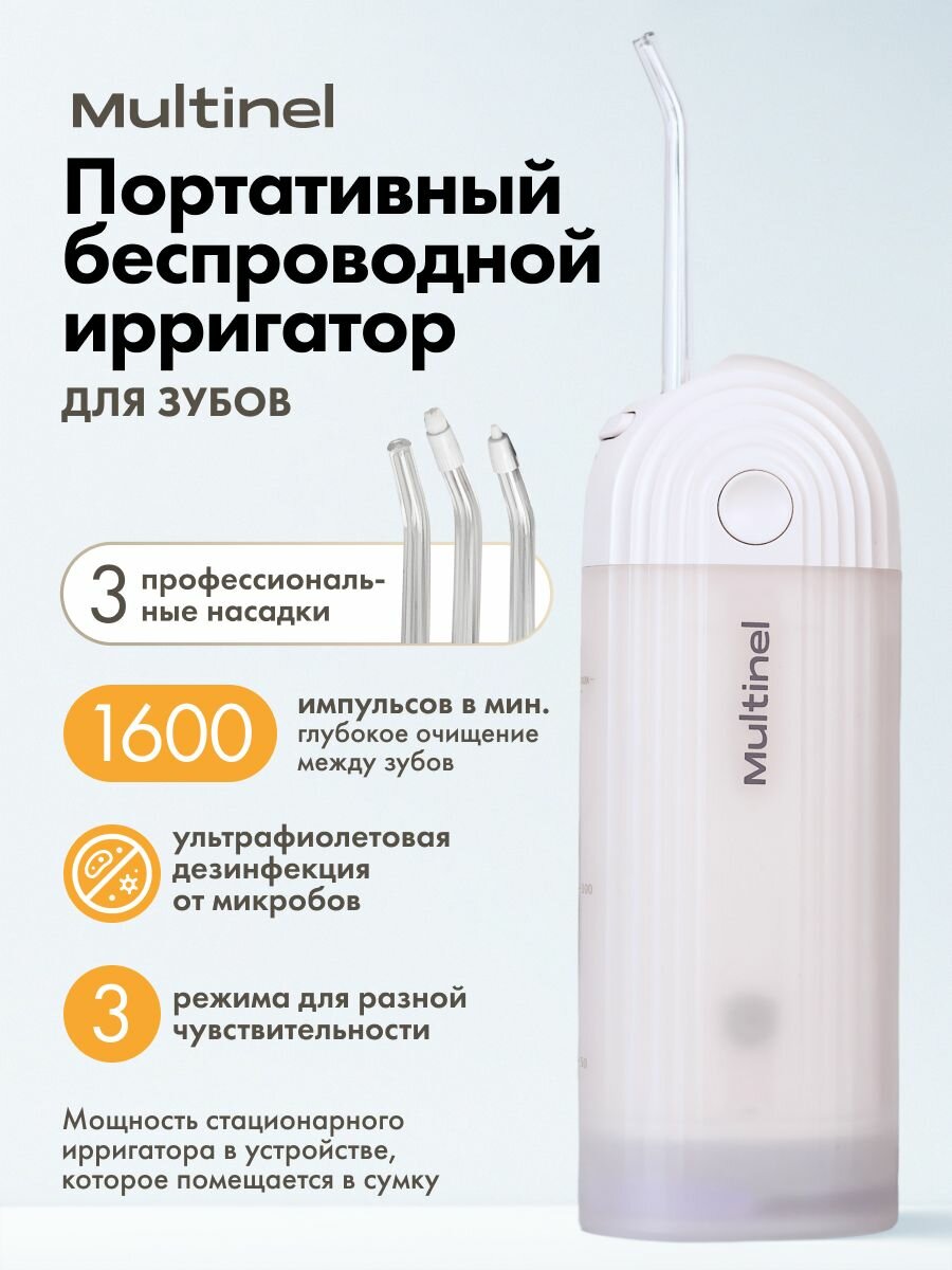 MULTINEL / Ирригатор для зубов и полости рта портативный складной Jetsy Fold&Go