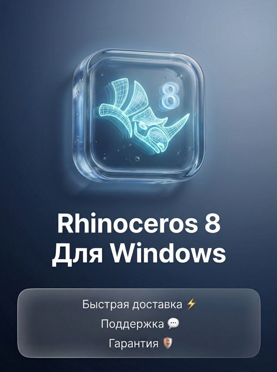 Rhinoceros 8 для ПК Windows | Бессрочный| Portable | 3D графика