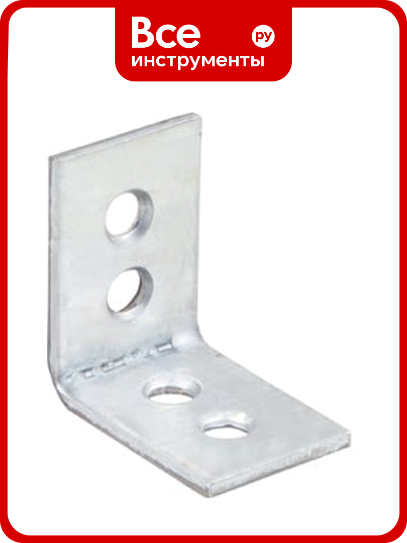 Мебельный уголок STARFIX 17x25x25 мм, белый цинк, 4 шт. в зип-локе SMM1-60879-4