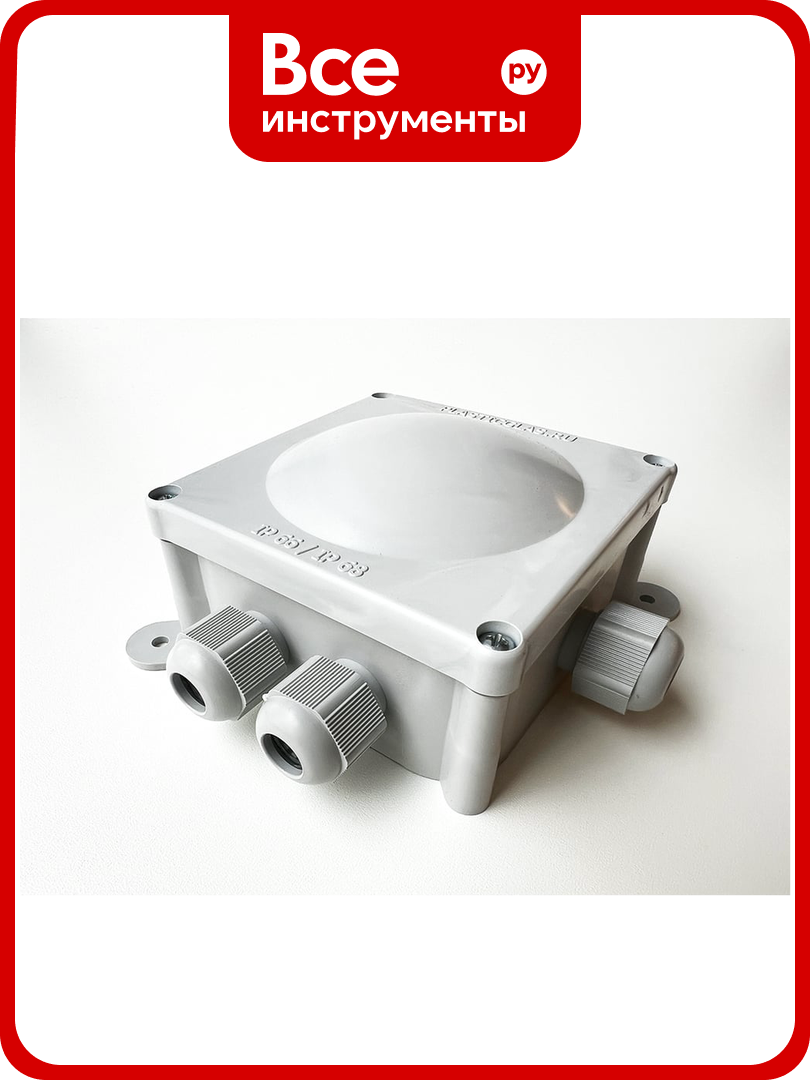 Монтажная коробка Plasticglas IP66/IP68 с гермовводами 3хPG9 КМ767635-00-03-08-00
