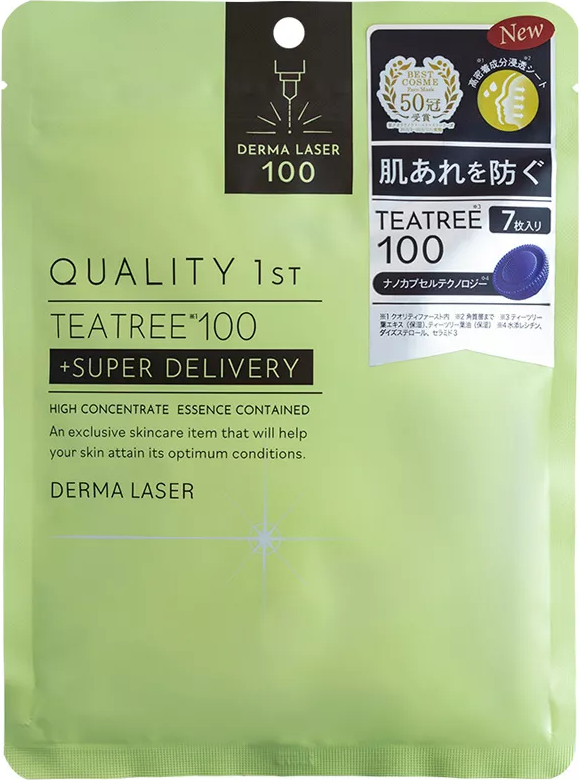 Quality First Маска "Дерма лазер супер" с маслом чайного дерева TeaTree 100 7 шт (7 шт.) Derma Laser Super TeaTree 100 - 7 4g
