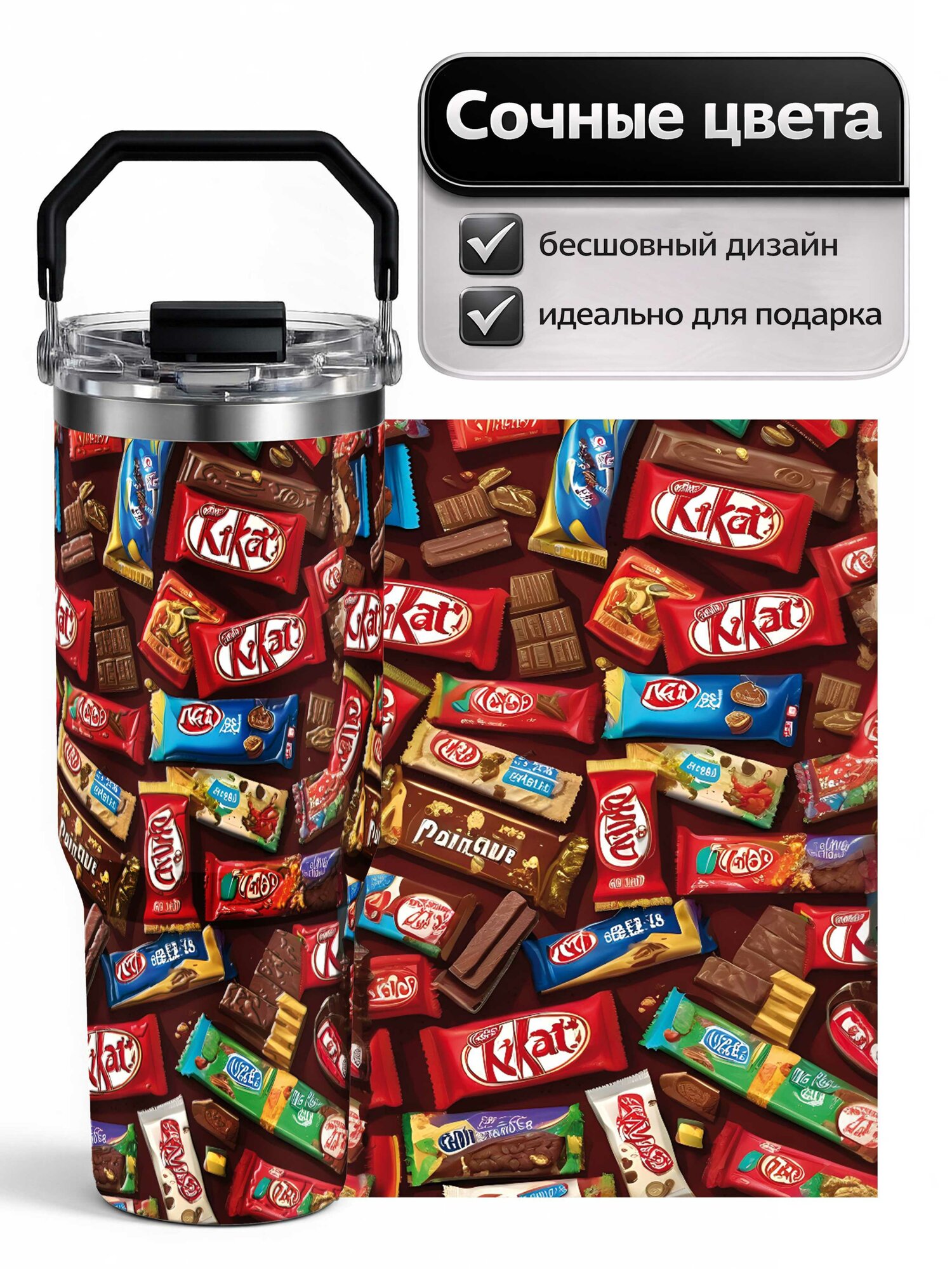 Термокружка 3D Сладости — фото 1