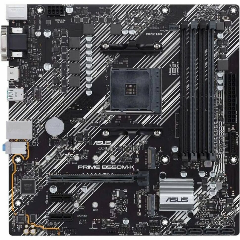 Материнская плата Asus PRIME B550M-K Soc-AM4 AMD 4xDDR4 mATX, 2205184