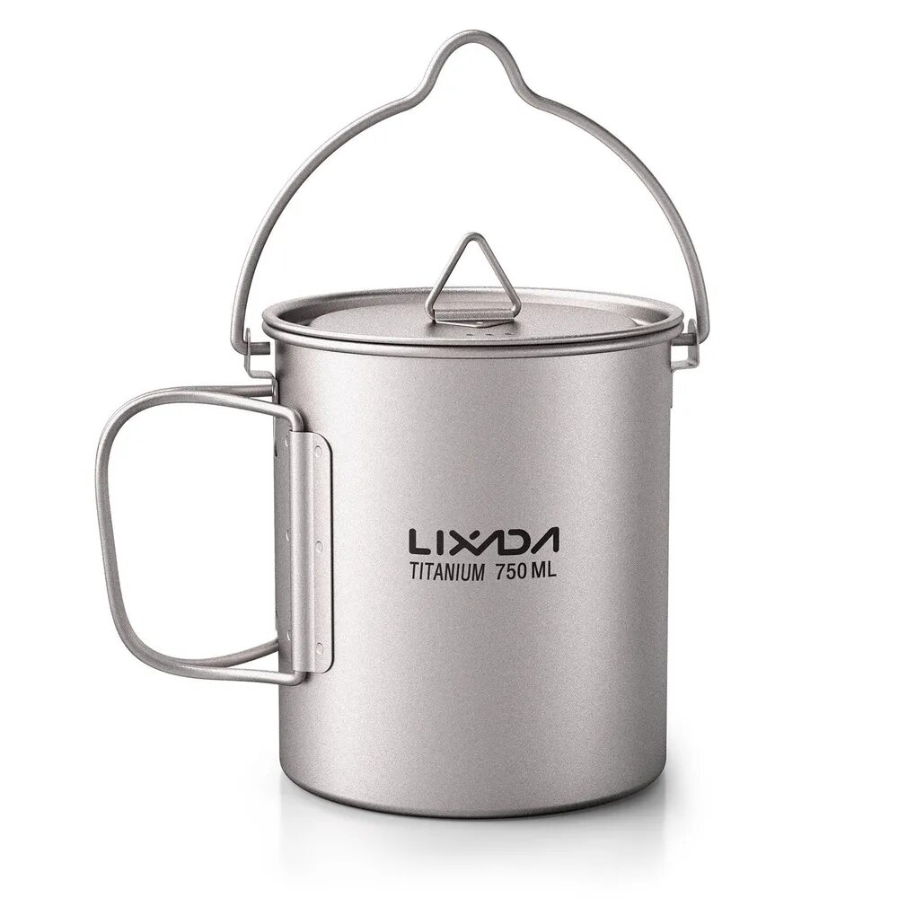 Кружка титановая, Lixada, 750 мл