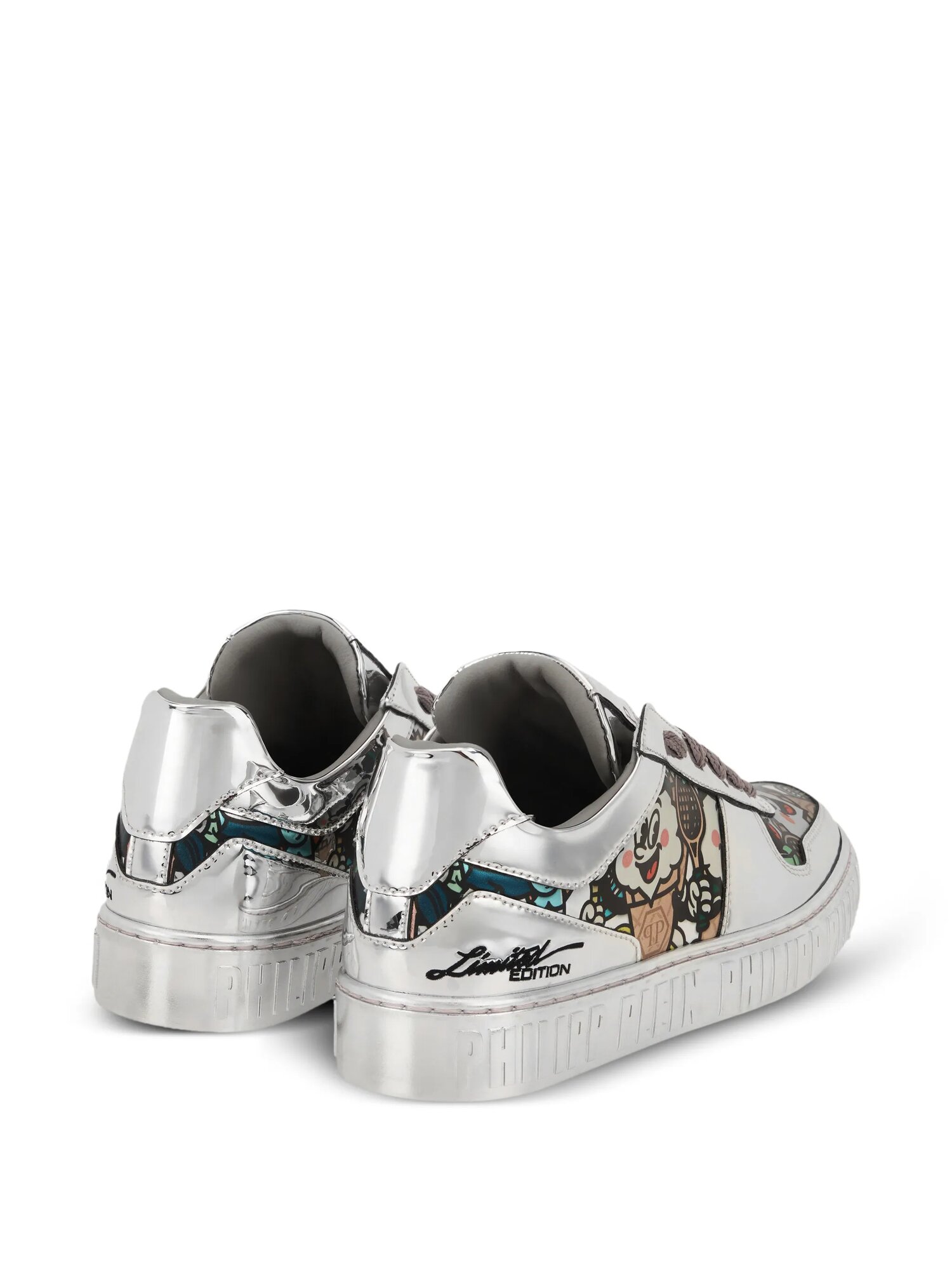 Кроссовки PHILIPP PLEIN 3D Ice Cream, размер 44, Silver — фото 1