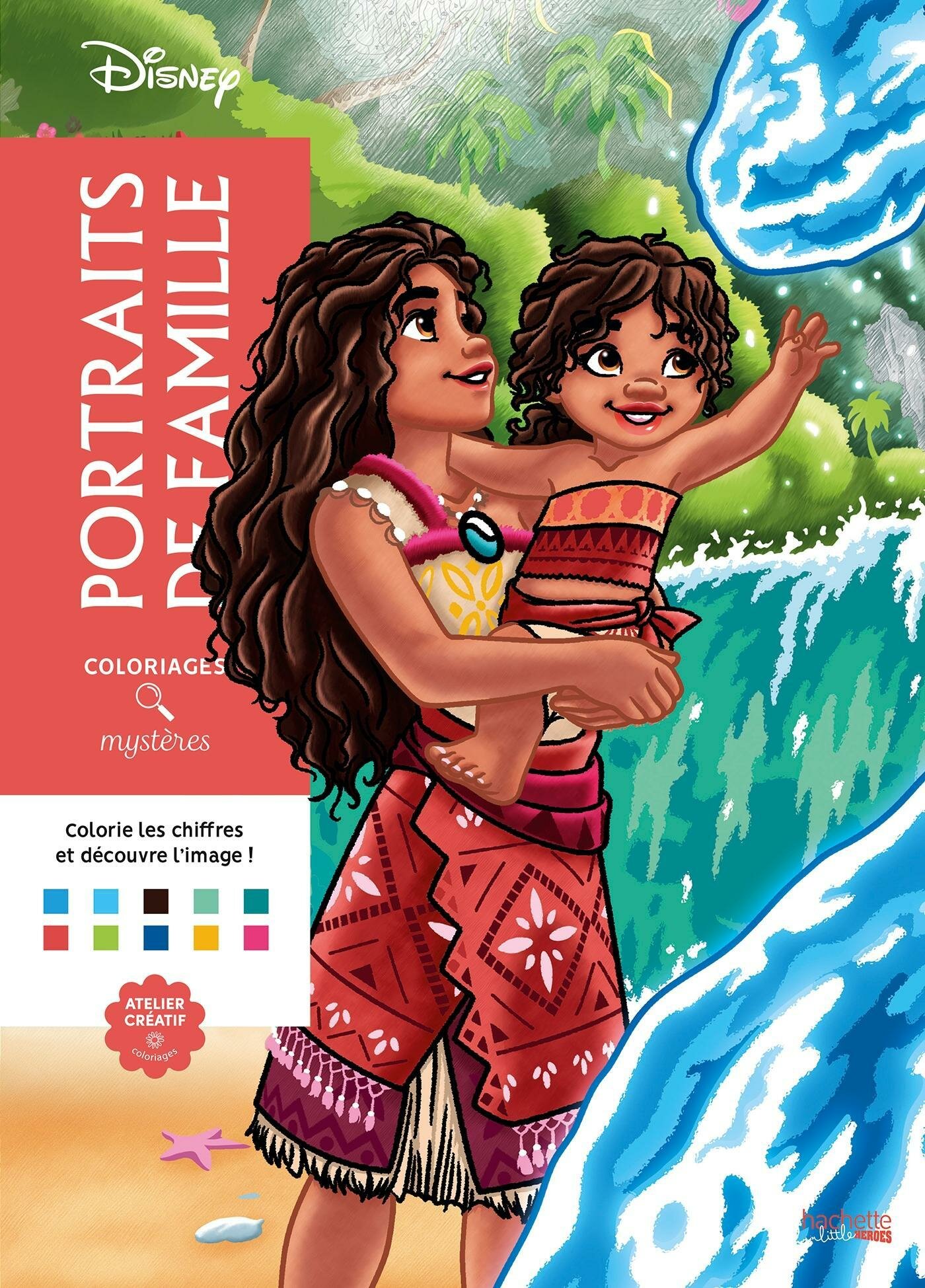 Раскраска по номерам дисней hachette coloriages mysteres семейные портреты от ашет