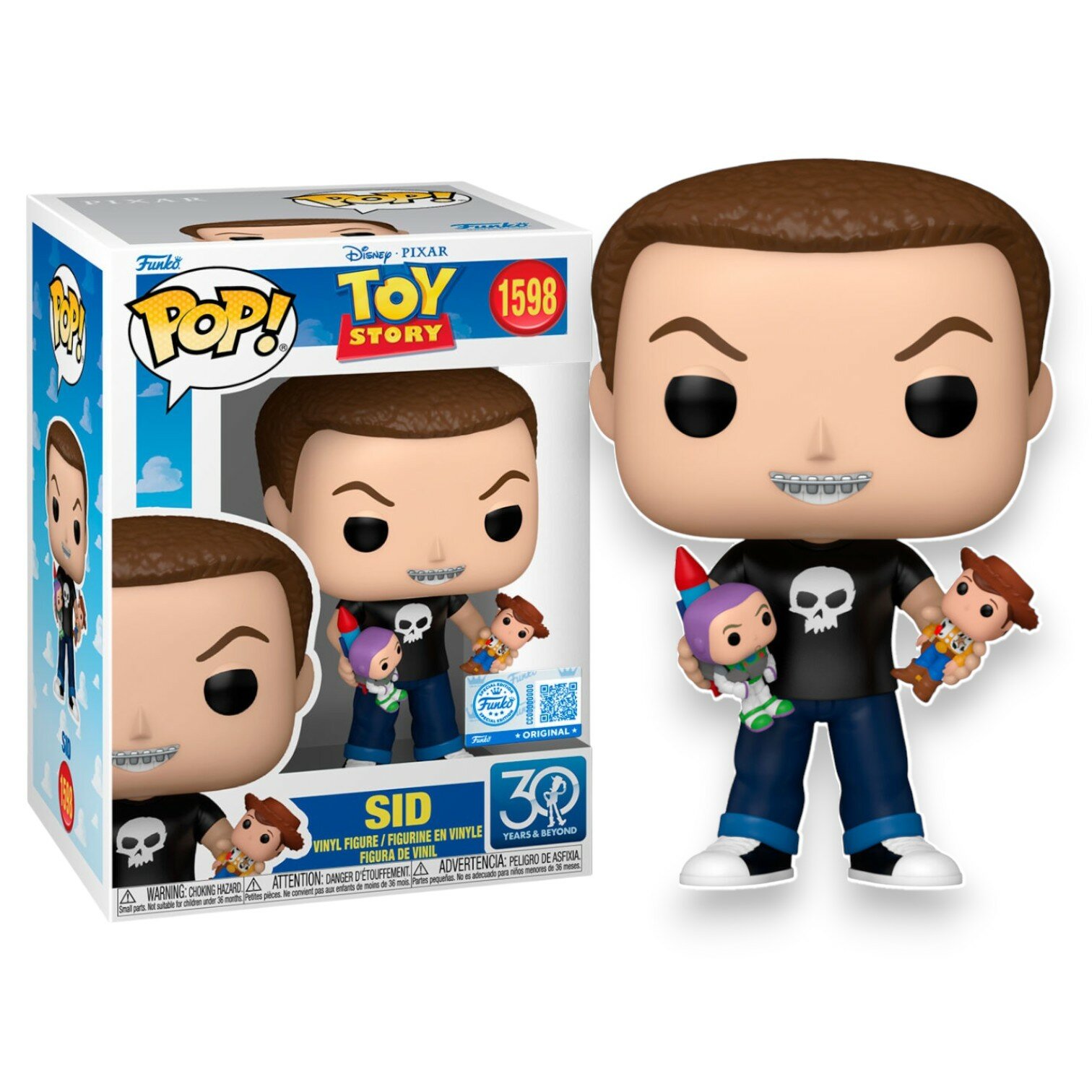 Фигурка Сид История игрушек "Disney Pixar Toy Story Sid Exclusive" от Funko POP! 1598