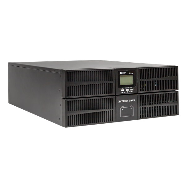 Источник бесперебойного питания двойн. преобразования E-Power SW900G4 10000В. А/10кВ 1ф для монтажа в стойку 230В с АКБ 16х12В 9А. ч EKF SW901G4-RT-B