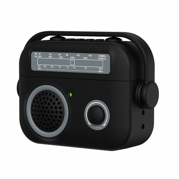 Чехол Для Apple AirPods Pro 2 форме радиоприемника, черный