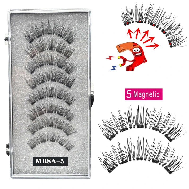 Магнитные ресницы Anlinnet 2 пары MB8A-5