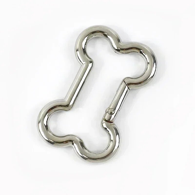 Металлические костяные карабины Meetee 20-38 мм 2/5 шт Серый, 20mm-5Pcs, Silver