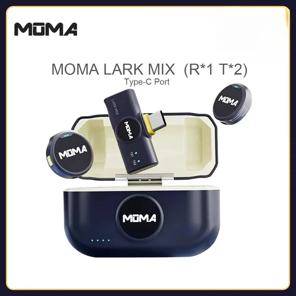 MOMA Lark MIX Беспроводной микрофон Type-C (RX1 TX2)