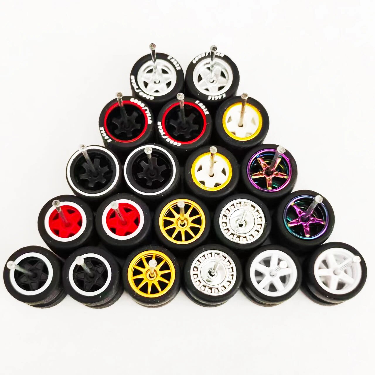 Колеса 1:64 Черный Y33378 mixB для моделей