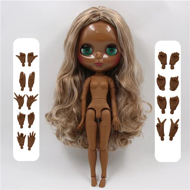 Кукла Blyth 30 см, цвет: super black skin