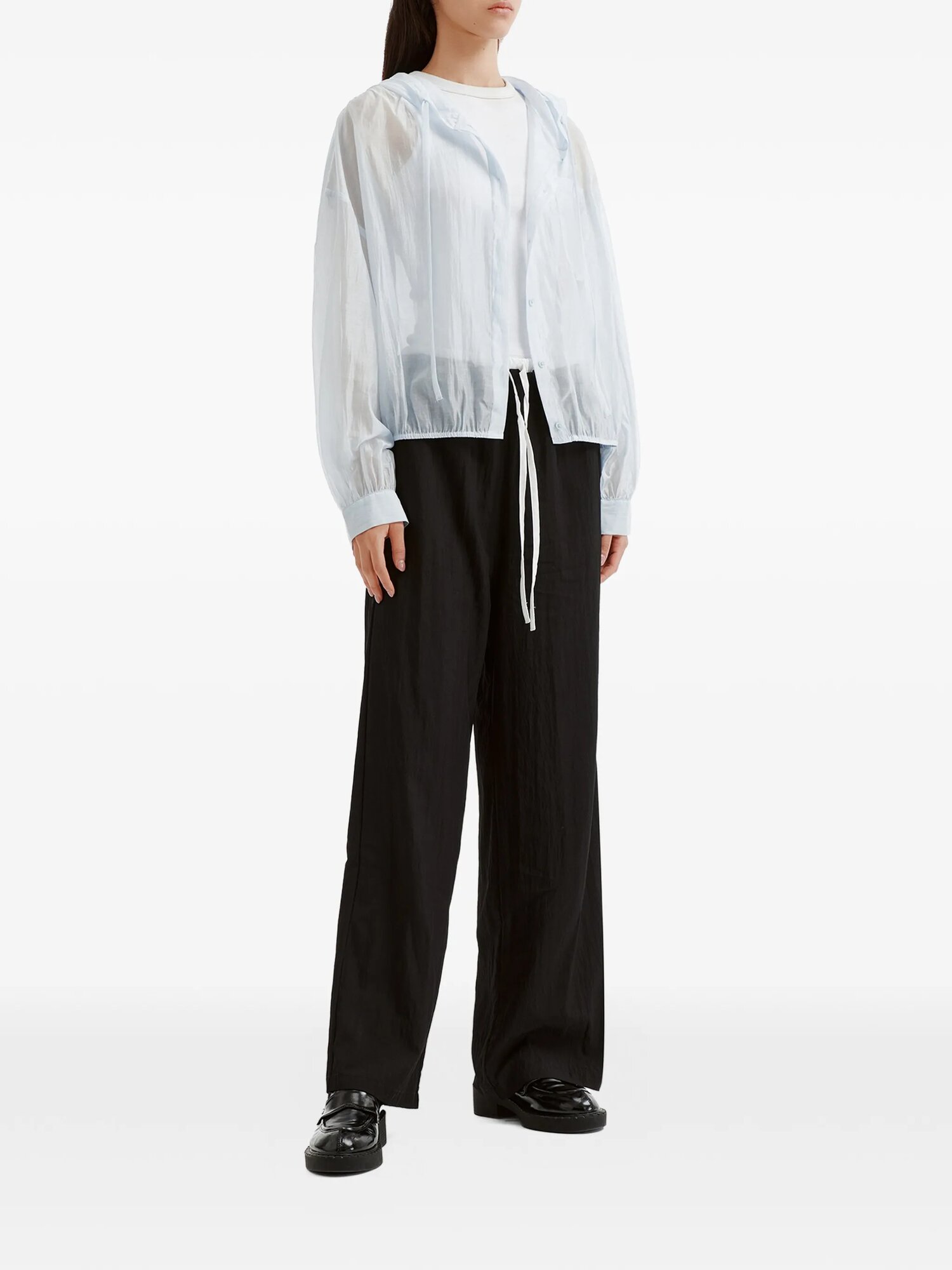 Брюки Drawstring wide-leg trousers