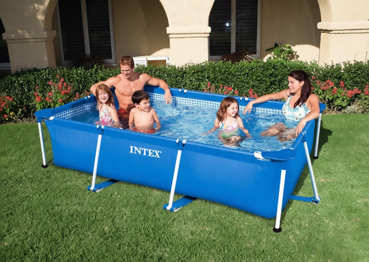 Прямоугольный каркасный бассейн, Intex 28272, Metal Frame Pool, 300x200x75 см, 3834 л