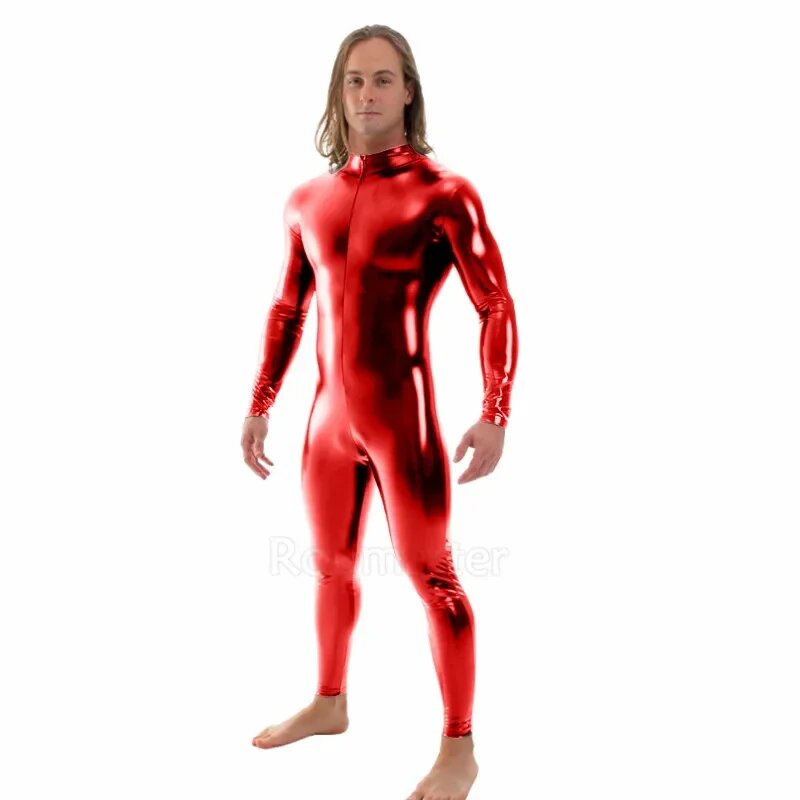 Мужской зентай костюм красный, Kid Size