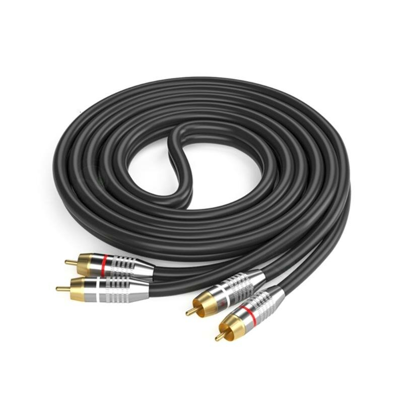 Аудиокабель RCA–RCA, серебро - 2m