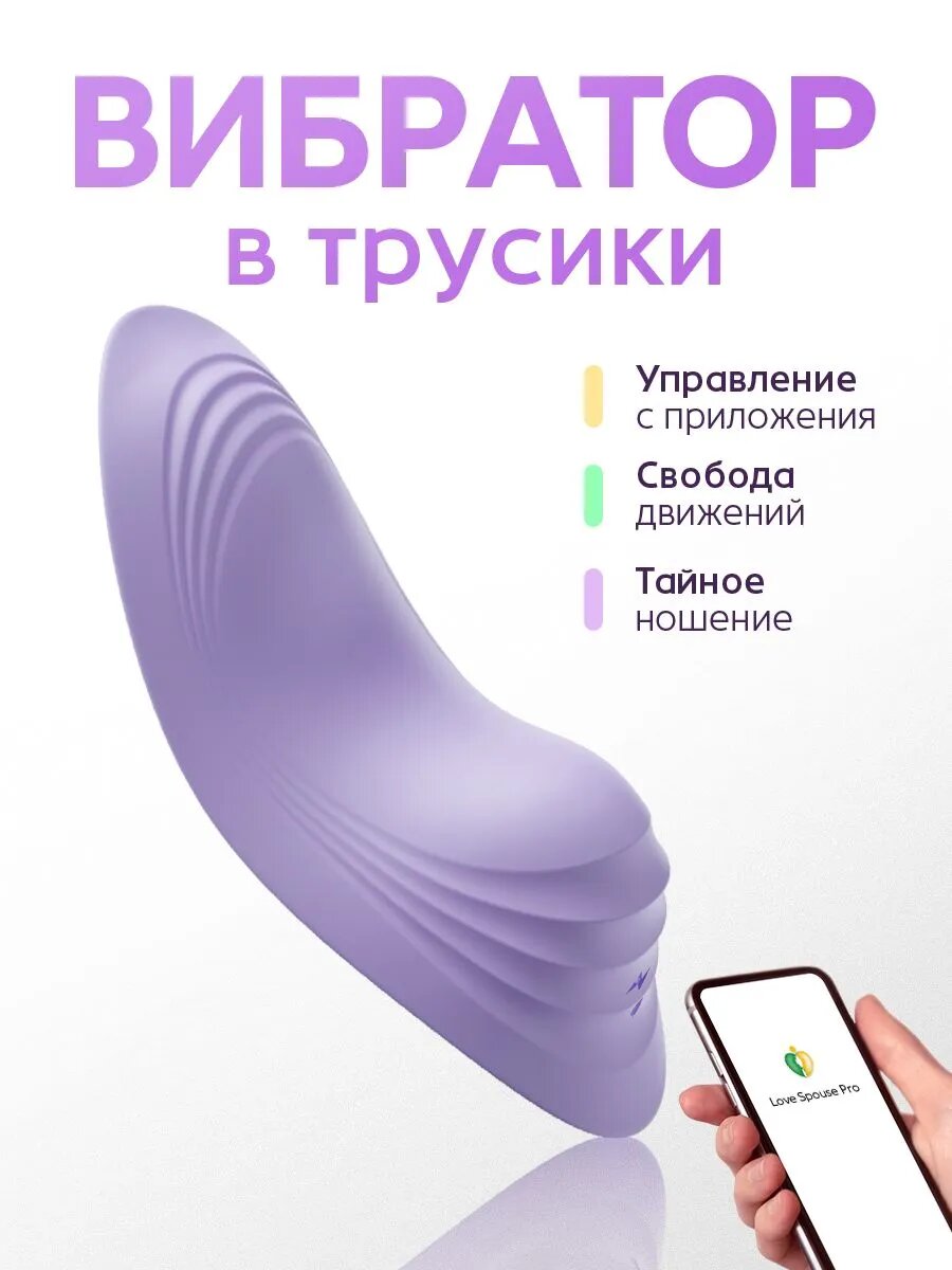 Смарт-вибратор в трусики, для стимуляции клитора, управление с телефона