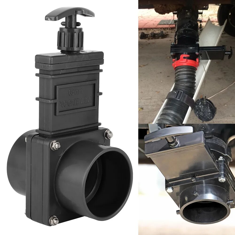 Водяная задвижка PVC GATE VALVE 63 мм из ПВХ для установки в системах водоснабжения