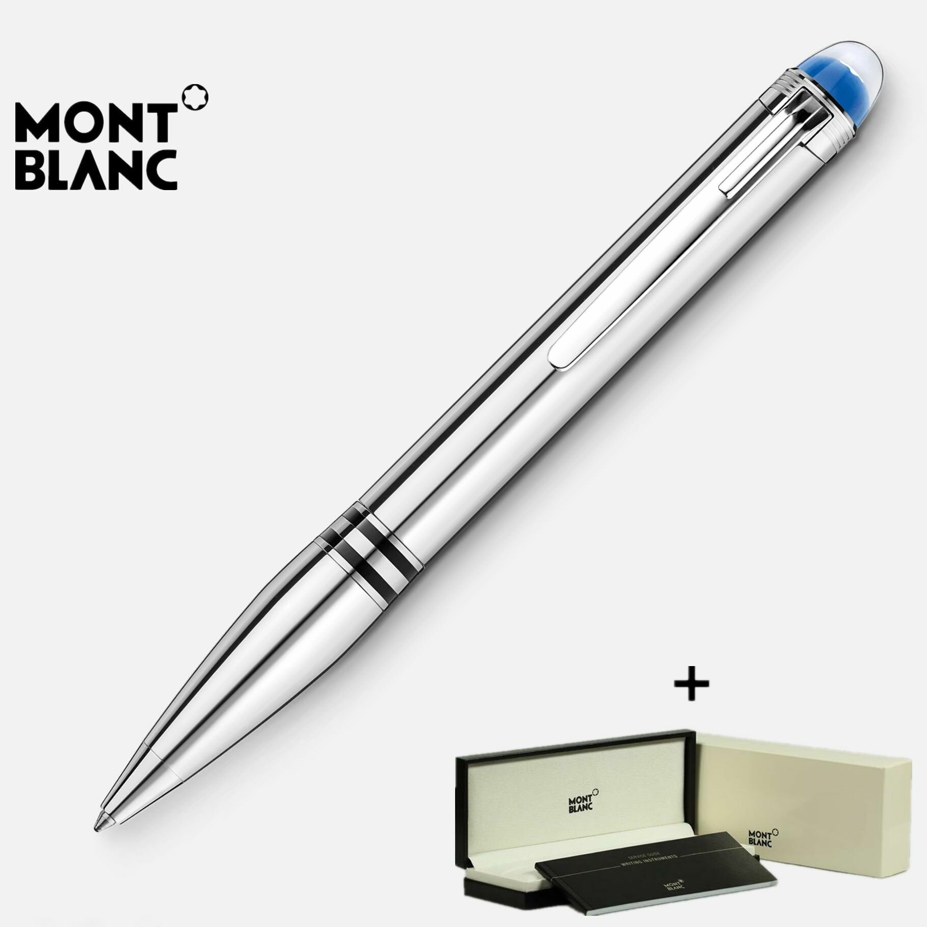 Montblanc Ручка Шариковая, толщина линии: 0.7 мм, цвет: Черный, 1 шт.