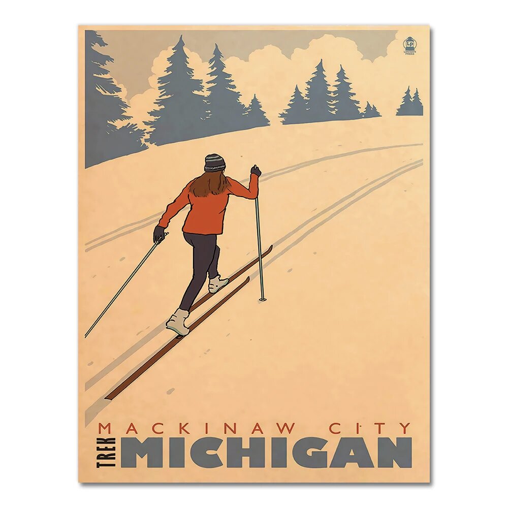 Печать на холсте "Mackinaw City, Michigan" 30x40см