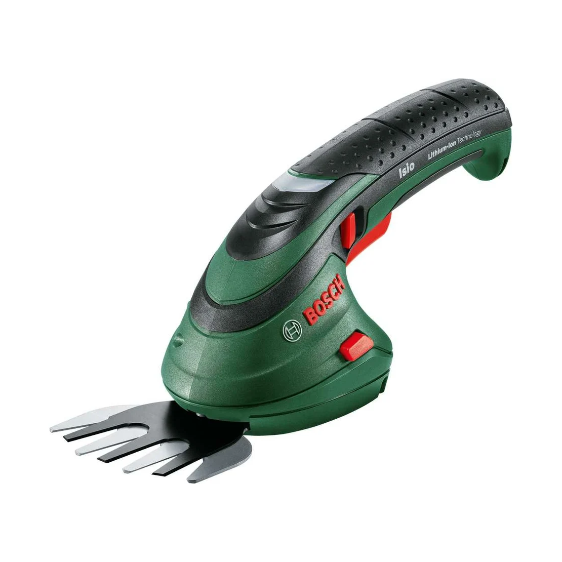 Кусторез аккумуляторный Bosch ISIO 3 0600833106, Li-Ion, 1.5 А·ч, ширина стрижки 80 мм, зеленый